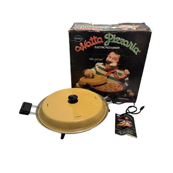 Mirro | Kitchen | Vtg 97s Mirro Watta Pizzaria Electric Pizza Maker W ...